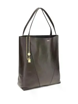 Chloé Maxi Chain Large Tote - Brown