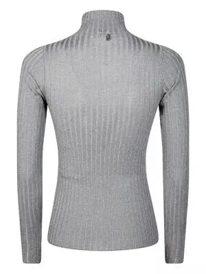 Liu Jo Lurex Ribbed Knit Sweater