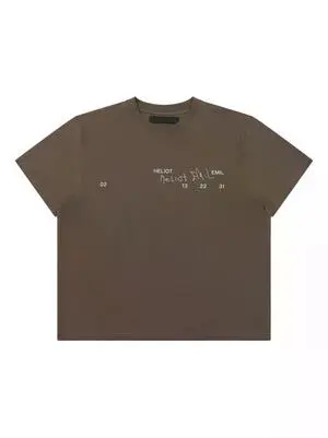 HELIOT EMIL Cotton T-shirt - Brown
