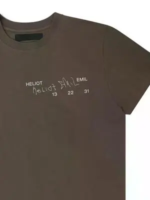 HELIOT EMIL Cotton T-shirt - Brown
