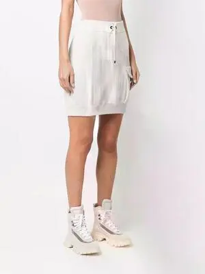 Brunello Cucinelli Ribbed Knit Drawstring Skirt