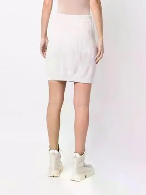 Brunello Cucinelli Ribbed Knit Drawstring Skirt