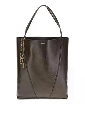 Chloé Maxi Chain Large Tote - Brown