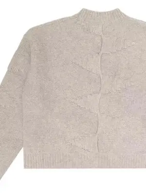 HELIOT EMIL Spiral-knit Wool Sweater - Neutrals