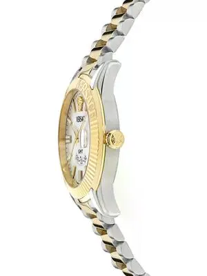 Versace Greca Gmt Fluted 41mm - Silver