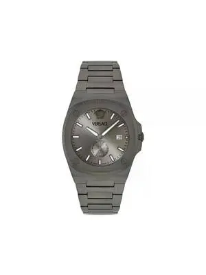 Versace Antares Greek Key 40mm Watch - Grey