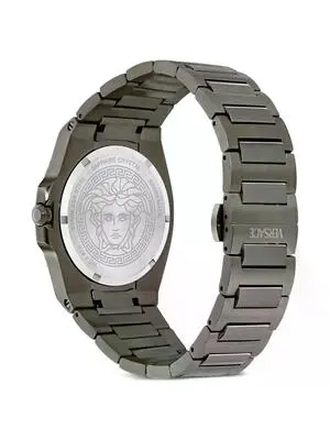 Versace Antares Greek Key 40mm Watch - Grey