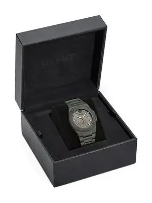 Versace Antares Greek Key 40mm Watch - Grey