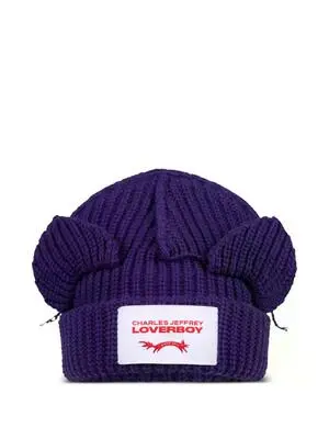 CHARLES JEFFREY Ears Beanie - Blue