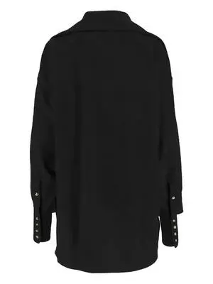 DARKPARK Layered Wool Shirt - Black