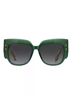 Etro Blossom-embellished Square-frame Sunglasses - Green