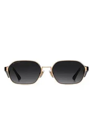 Etro Geometric-frame Sunglasses - Gold