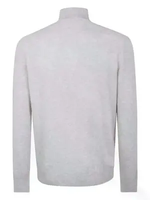 NUUR High-neck Long-sleeved Sweater - Grey