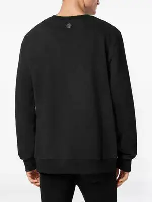 Philipp Plein Crystal-embellished Sweatshirt - Black
