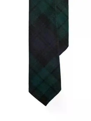 Ralph Lauren Tartan-check Neck Tie - Blue