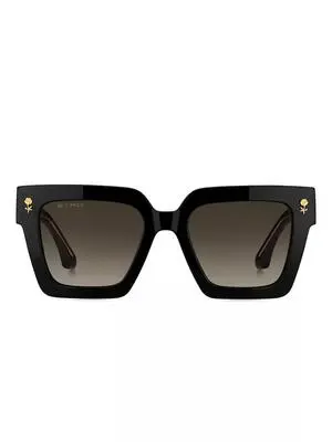 Etro Rose-embellished Sunglasses - Black
