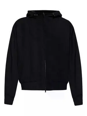 Emporio Armani Hooded Zip Wool Jacket