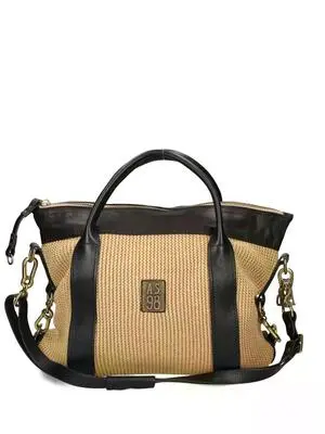 A.S.98 Woven Panelled Tote Bag