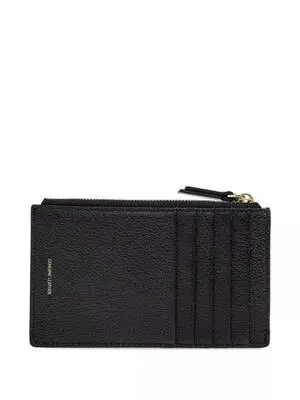 Emporio Armani Logo-stamp Leather Wallet - Black