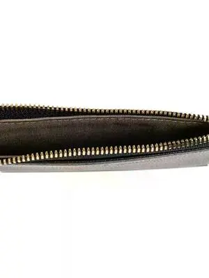 Emporio Armani Logo-stamp Leather Wallet - Black