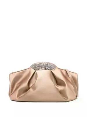 GIUSEPPE ZANOTTI Crystal-embellished Clutch - Neutrals