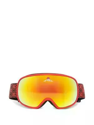 Casablanca Monogram-strap Ski Goggles - Red