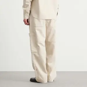Jacquemus Cotton Cargo Trousers - Light Beige
