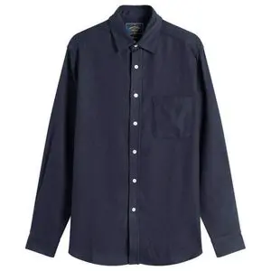 Portuguese Flannel Teca Flannel Shirt - Navy