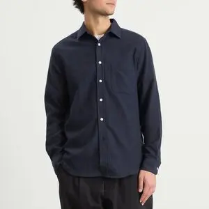 Portuguese Flannel Teca Flannel Shirt - Navy