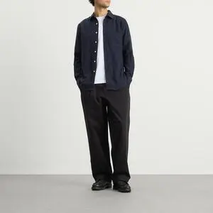 Portuguese Flannel Teca Flannel Shirt - Navy