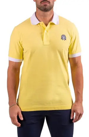 MACEOO Mozartspecktip Stretch Nylon Polo Yellow