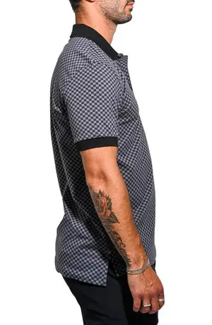 MACEOO Mozartsquaretip Stretch Nylon Polo - Black