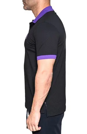 MACEOO Mozartsquaretip Stretch Nylon Polo - Black