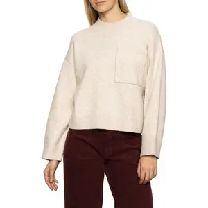 Sanctuary Chest Pocket Crewneck Sweater