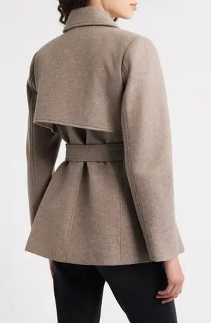 Bernardo Sullivan Double-breasted Belted Coat
