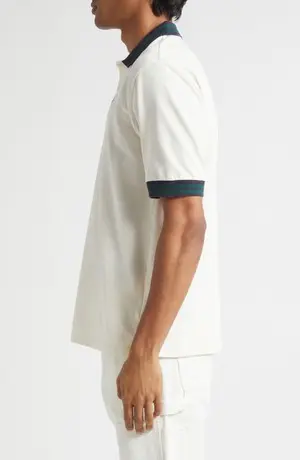 PALMES Oval Logo Cotton Piqué Polo