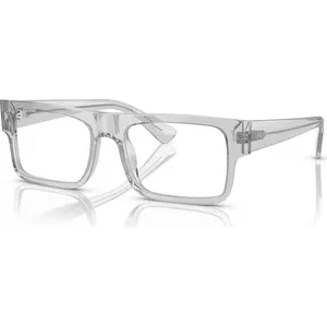 Prada 57mm Rectangle Optical Glasses Grey