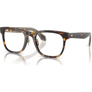Giorgio Armani 53mm Square Optical Glasses - Tortoise