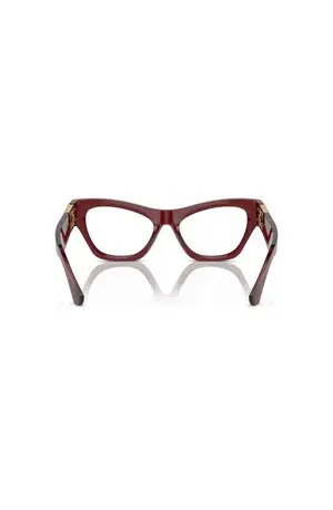 Burberry 51mm Cat Eye Optical Glasses - Red