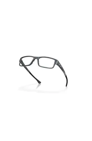 Oakley 59mm Rectangle Full Rim Eyeglasses - Black