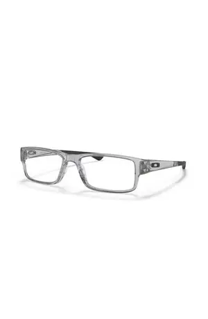 Oakley 59mm Rectangle Full Rim Eyeglasses Grey