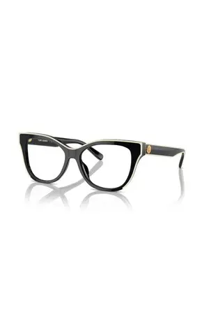 Tory Burch 54mm Cat Eye Optical Glasses - Black