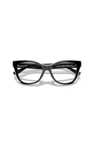 Tory Burch 54mm Cat Eye Optical Glasses - Black