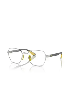 Ray-ban 54mm Irregular Eyeglasses - Silver