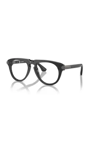 Burberry 51mm Pilot Eyeglasses Grey