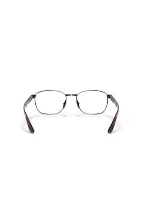 Ray-ban 54mm Rectangle Full Rim Eyeglasses - Black