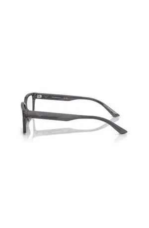Emporio Armani Rectangle Acetate Eyeglasses - Grey