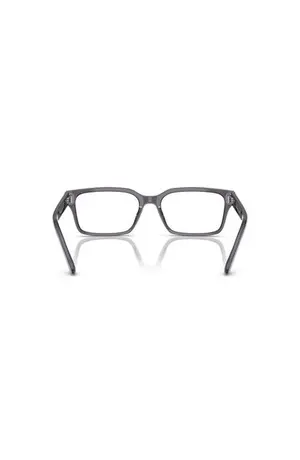 Emporio Armani Rectangle Acetate Eyeglasses - Grey