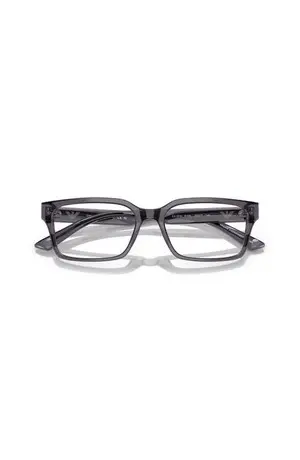 Emporio Armani Rectangle Acetate Eyeglasses - Grey
