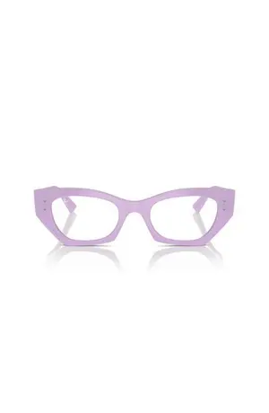 Ray-ban 49mm Irregular Optical Glasses - Violet